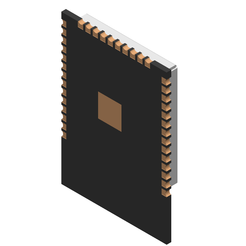 ESP32-WROOM-32D (4MB) footprint, schematic symbol and 3D model by ...