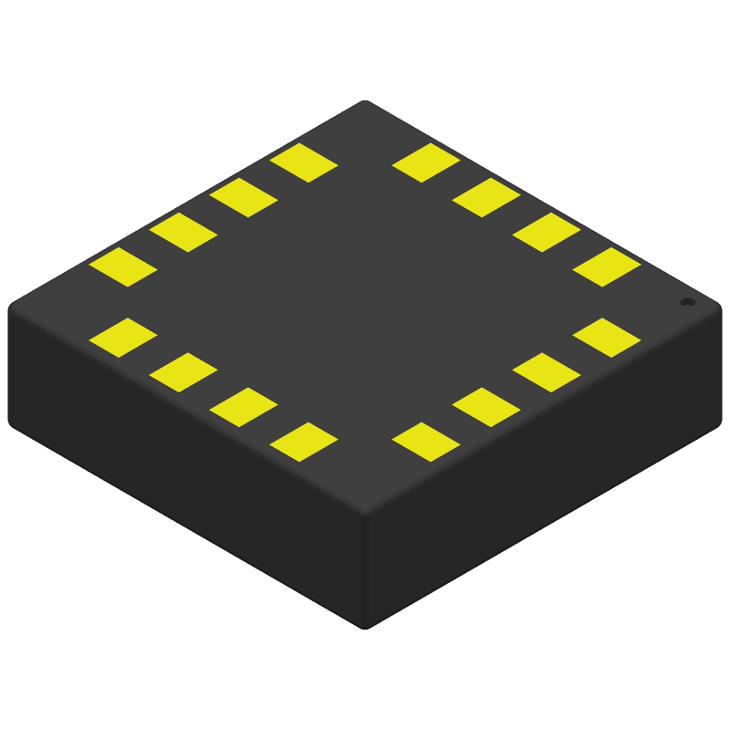 HMC5883L footprint, schematic symbol and 3D model by Honeywell