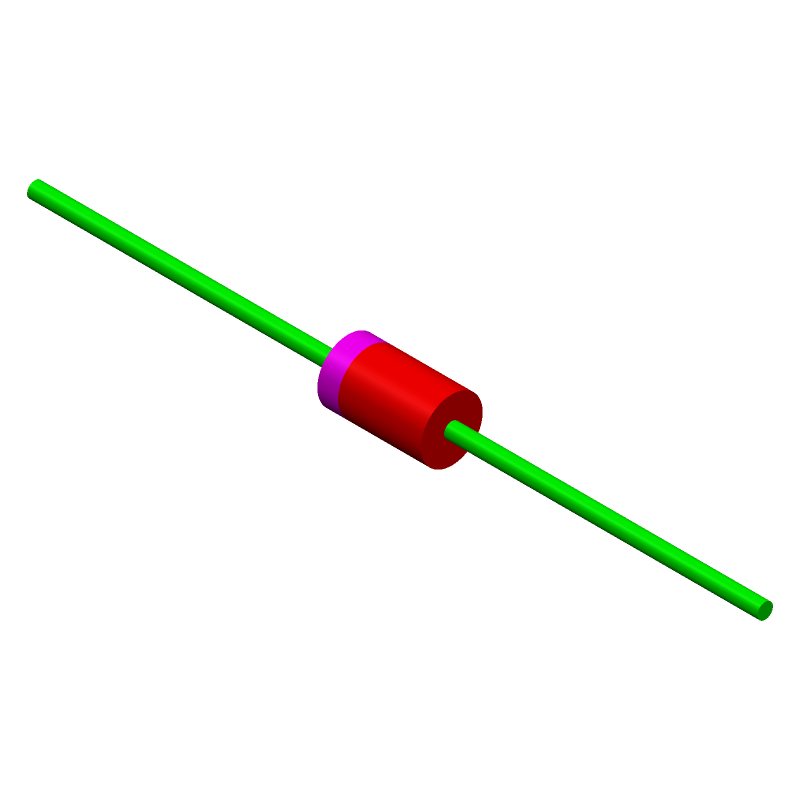 FR304GP-TP footprint, schematic symbol and 3D model by MCC