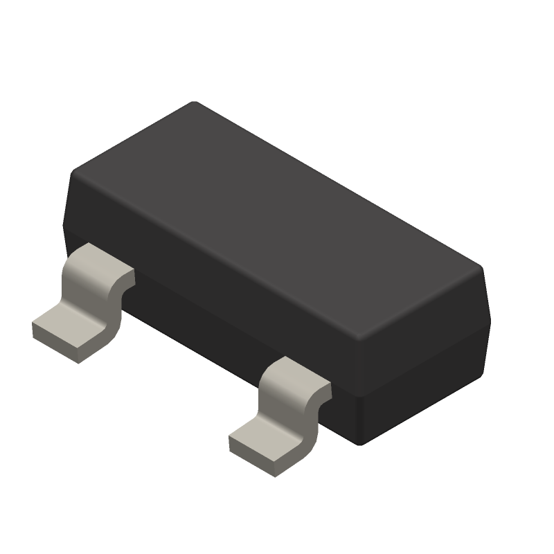 NTR4003N footprint, schematic symbol and 3D model by onsemi