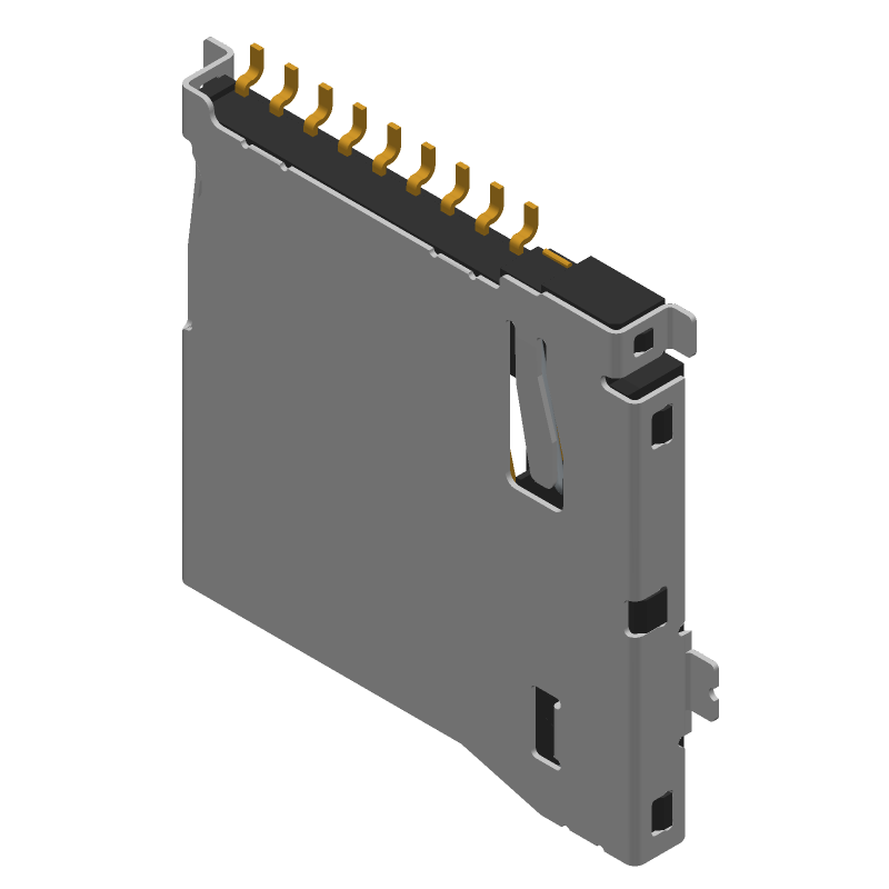 MicroSD Footprint, Symbol and 3D Model search results