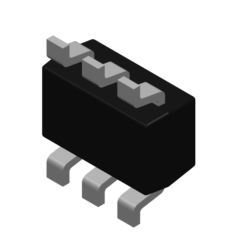 BAV99DW-TP-HF footprint, schematic symbol and 3D model by MCC