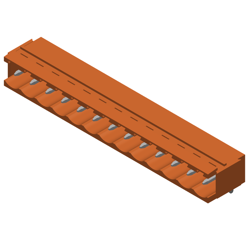 1154890000 footprint, schematic symbol and 3D model by Weidmüller
