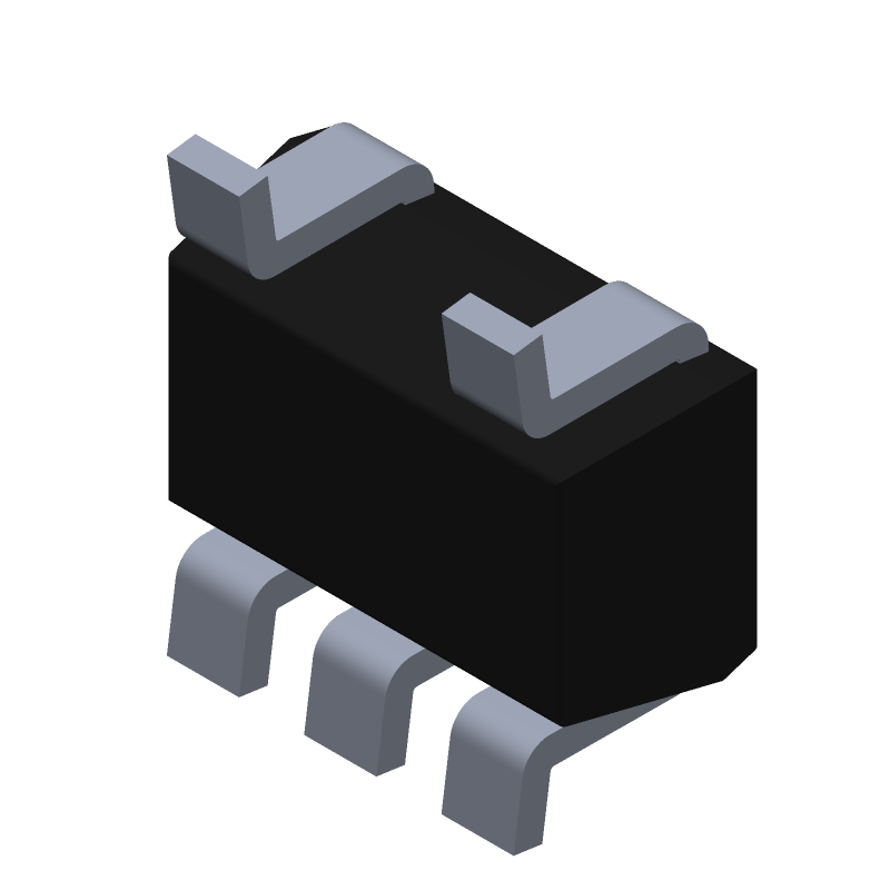 MAX6316LUK46BY/V+T footprint, schematic symbol and 3D model by Analog ...
