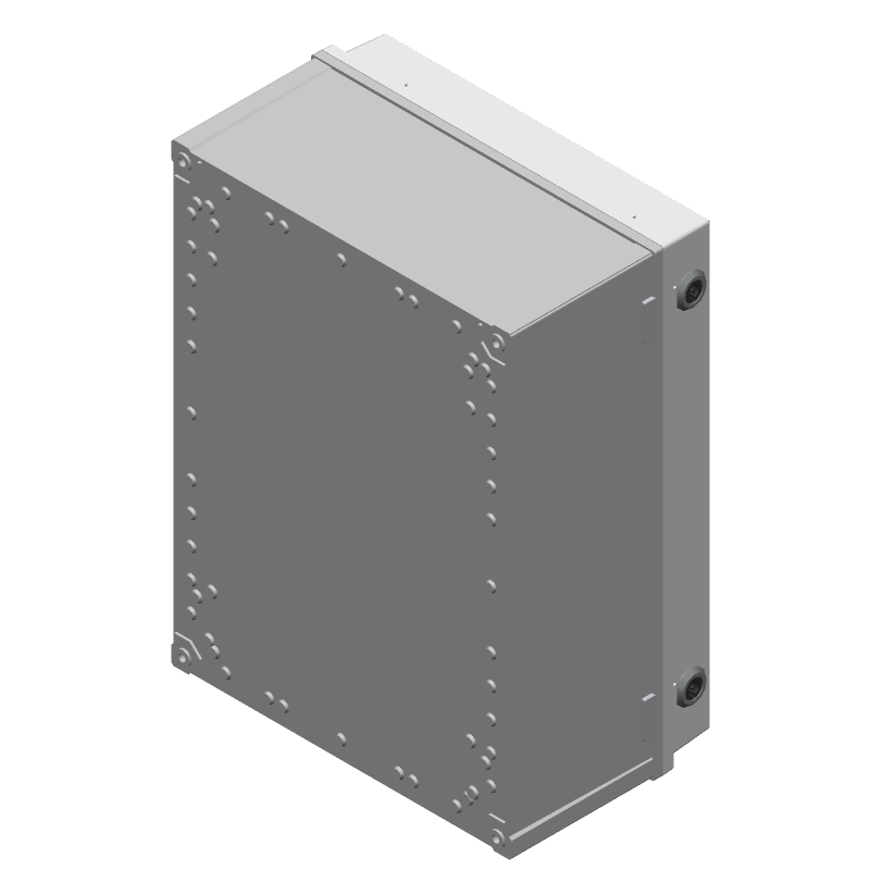 CAB PC 403018 G3B CABINET footprint, schematic symbol and 3D model by FIBOX