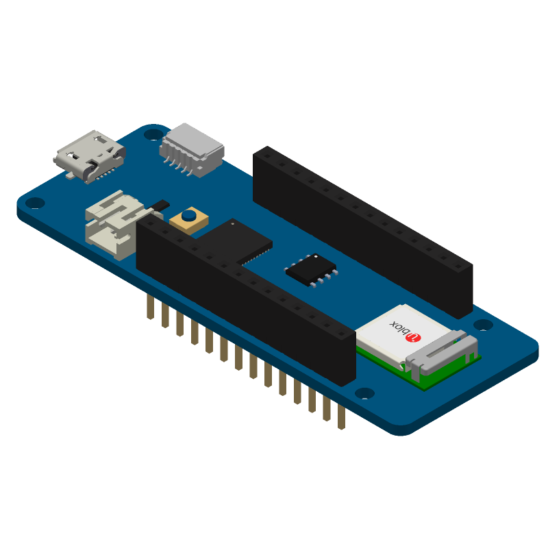 ABX00023 footprint, schematic symbol and 3D model by Arduino
