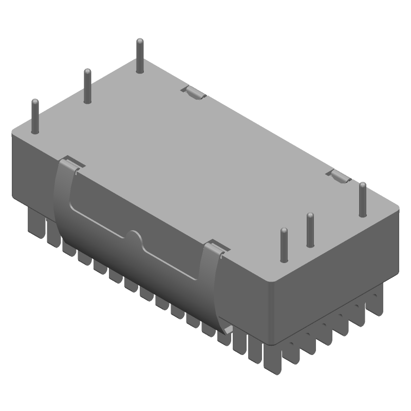 MKW50-24S24-HS footprint, schematic symbol and 3D model by Minmax