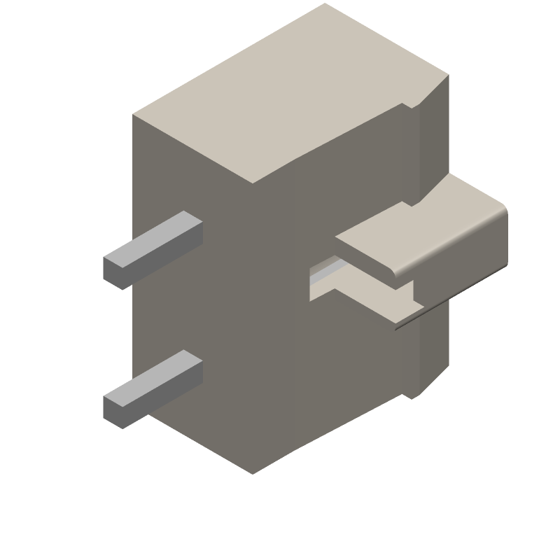 721-262/001-000 footprint, schematic symbol and 3D model by Wago