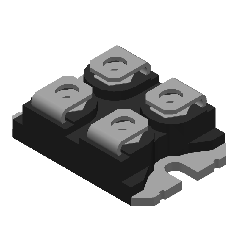 GHXS100B170S-D3 footprint, schematic symbol and 3D model by SemiQ