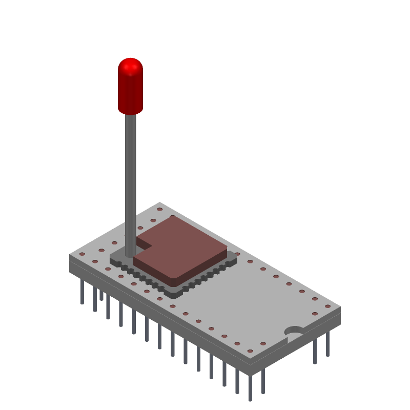 TWE-L-DI-W footprint, schematic symbol and 3D model by Mono Wireless