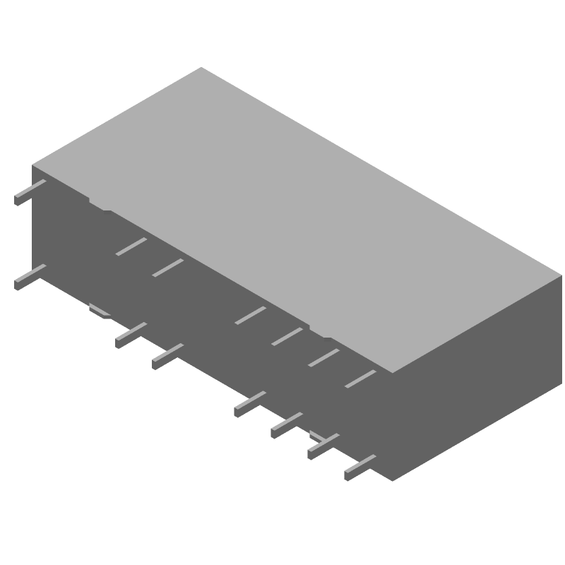 SFS6-L-DC12V footprint, schematic symbol and 3D model by Panasonic
