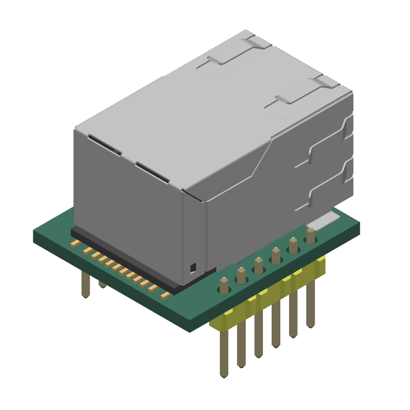 USR-ES1 footprint, schematic symbol and 3D model by Smart Electronics