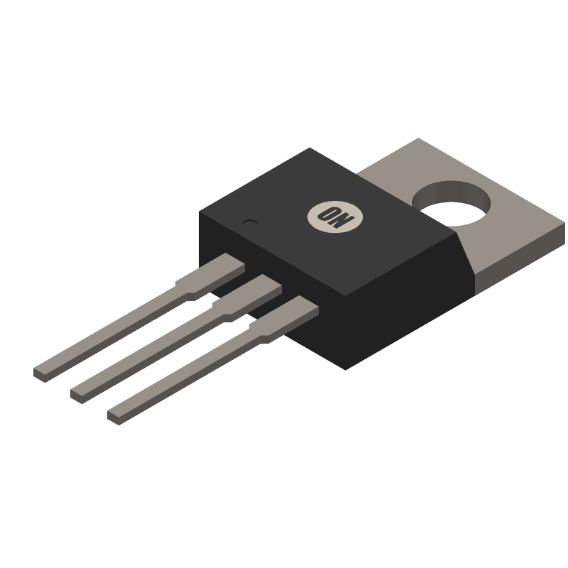 MJE15034G footprint, schematic symbol and 3D model by onsemi