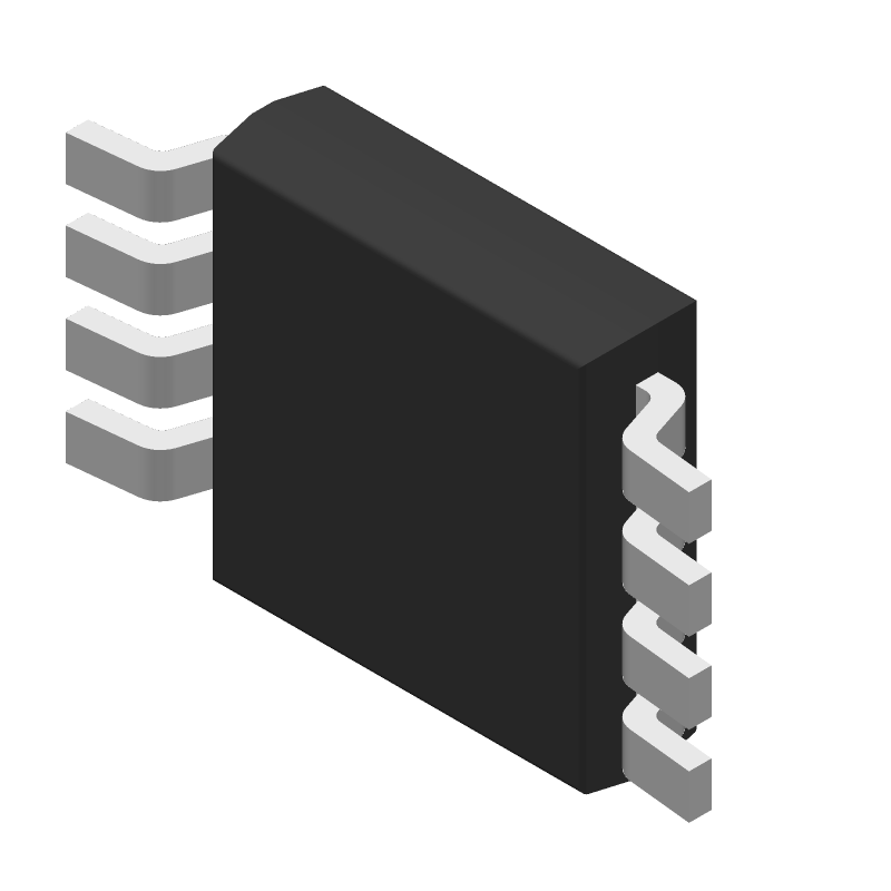 DS1340U-33+ footprint, schematic symbol and 3D model by Analog Devices