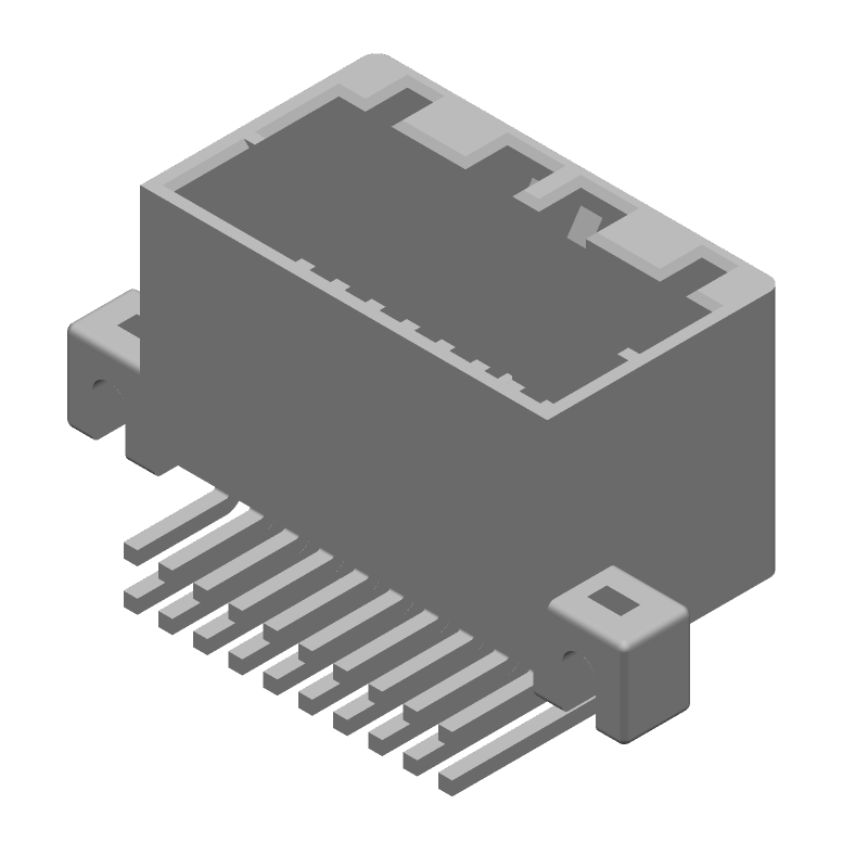 68151-2025 footprint, schematic symbol and 3D model by Molex