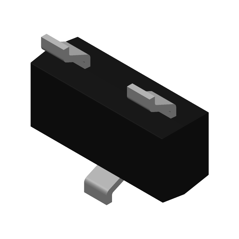 SI2302 footprint, schematic symbol and 3D model by MCC