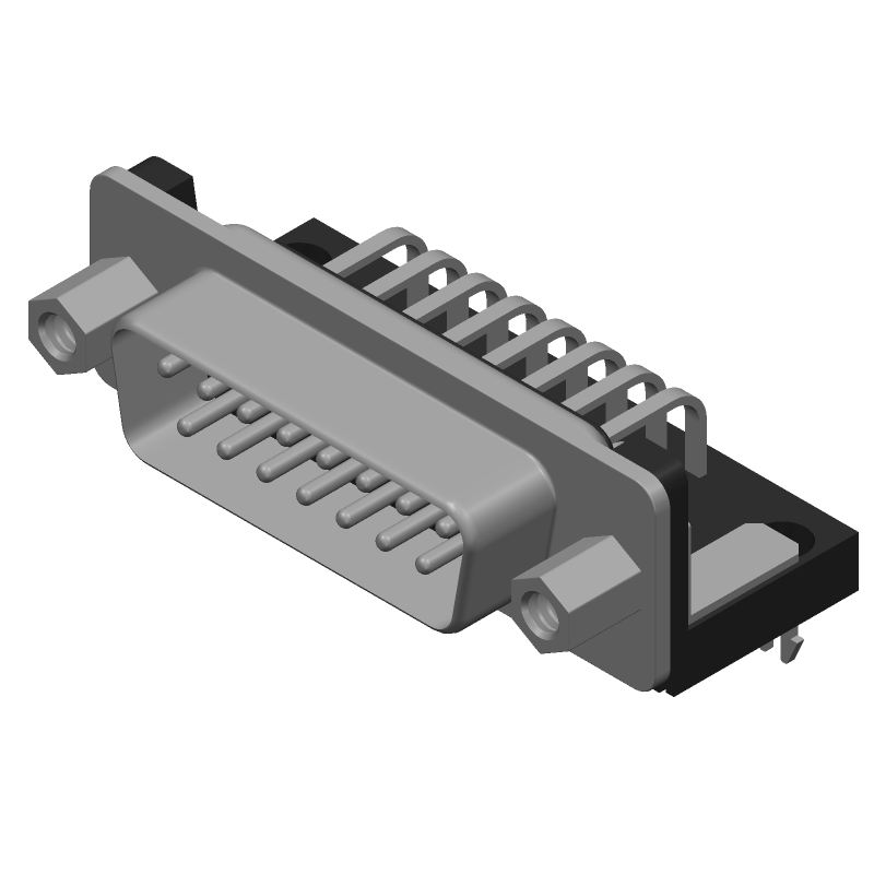 8LCM015P-301B-XX footprint, schematic symbol and 3D model by Multicomp Pro