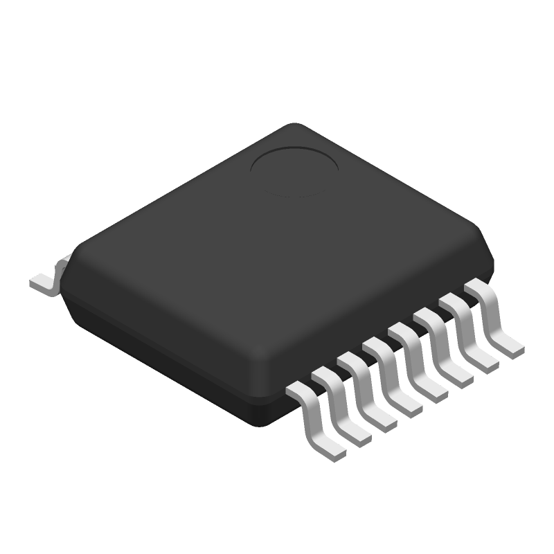 MAX3232IDB footprint, schematic symbol and 3D model by Texas Instruments