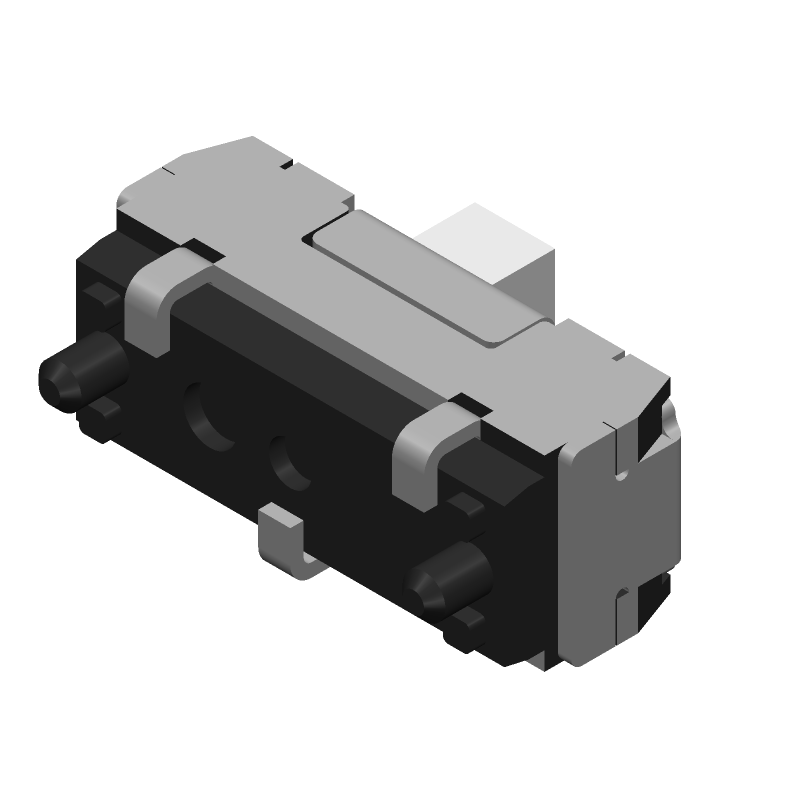 CL-SB-12A-01T footprint, schematic symbol and 3D model by Nidec Copal