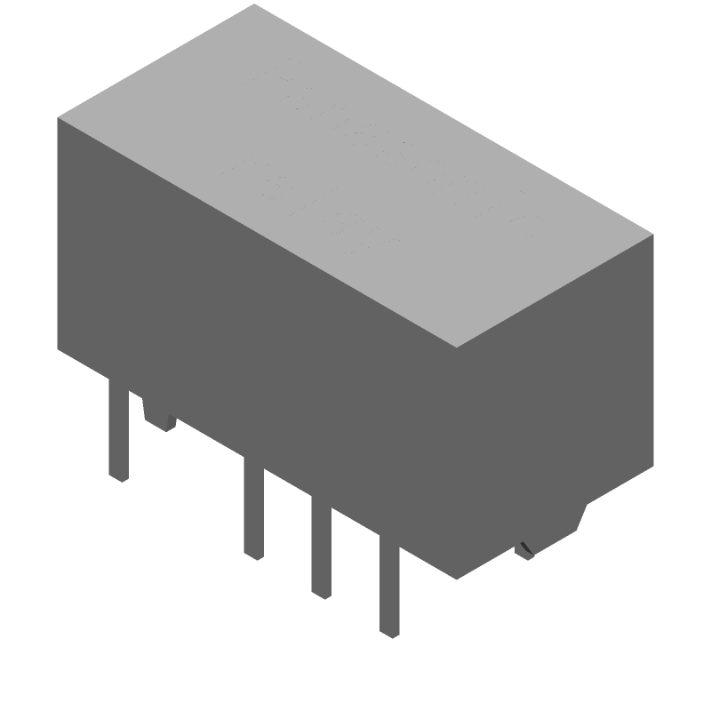 TX2-3V footprint, schematic symbol and 3D model by Panasonic