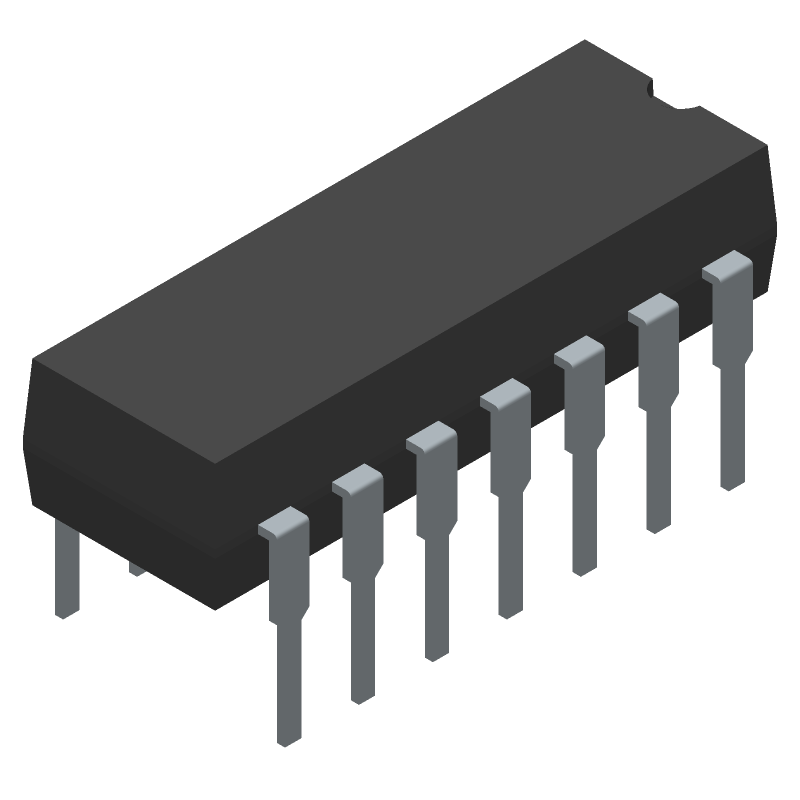 IR2110 footprint, schematic symbol and 3D model by Infineon