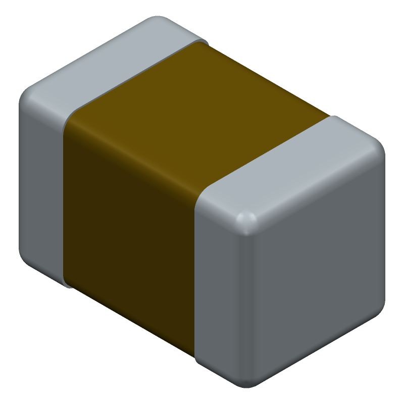 0805J0500102JCT footprint, schematic symbol and 3D model by Knowles