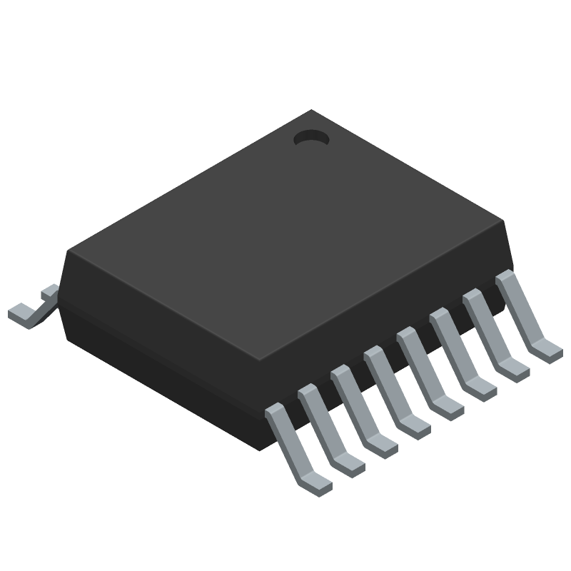 NSA2860_SSOP16 footprint, schematic symbol and 3D model by NOVOSENSE