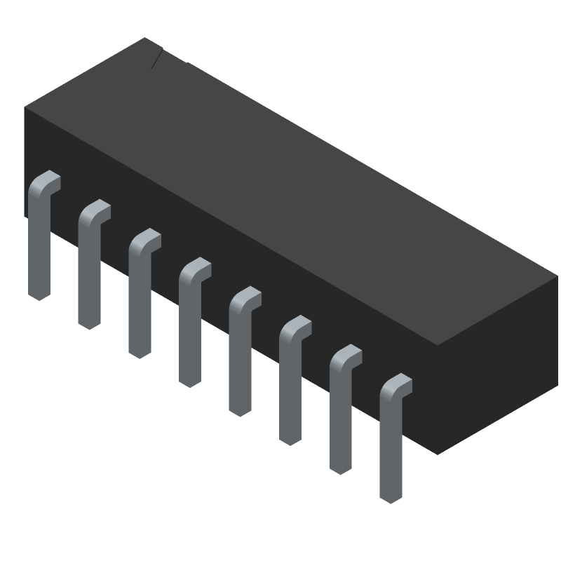 WJ15EDGRC-3.81-8P footprint, schematic symbol and 3D model by Ningbo Kangnex