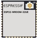 ESP32-WROOM-32UE-N4 footprint, schematic symbol and 3D model by Espressif Systems