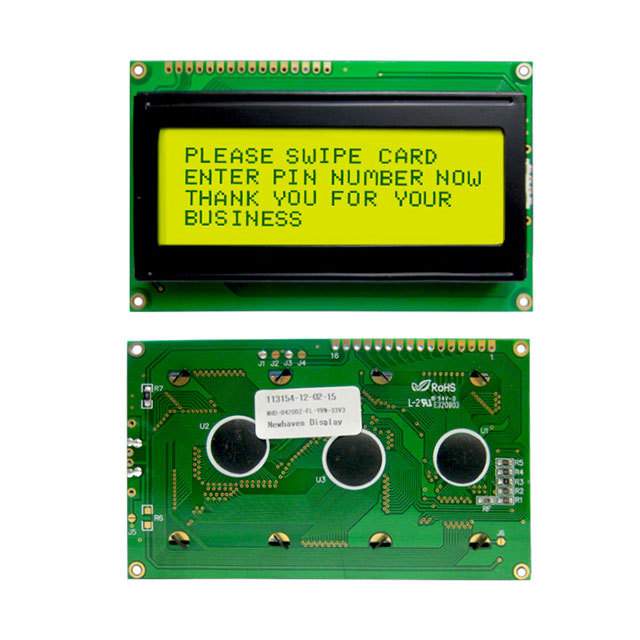 NHD-0420DZ-FL-YBW-33V3 footprint, schematic symbol and 3D model by ...