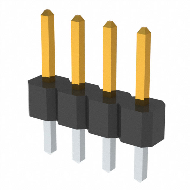 PBC04SAAN footprint, schematic symbol and 3D model by Sullins