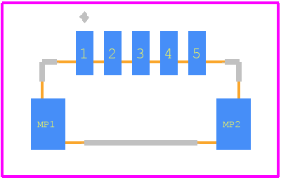 BM05B-SRSS-TBT(LF)(SN) footprint, schematic symbol and 3D model by JST (JAPAN SOLDERLESS TERMINALS)