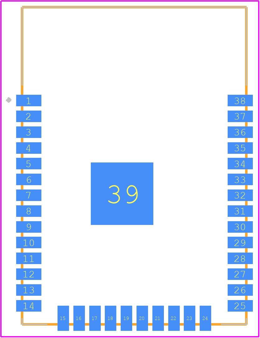 ESP-WROOM-32 (16MB) footprint, schematic symbol and 3D model by ...
