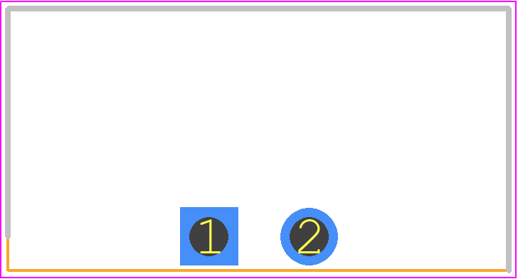 ECH350RM-02P footprint, schematic symbol and 3D model by Dinkle