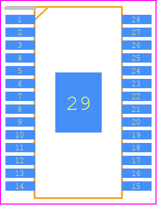 TPA3138D2PWP footprint, schematic symbol and 3D model by Texas Instruments