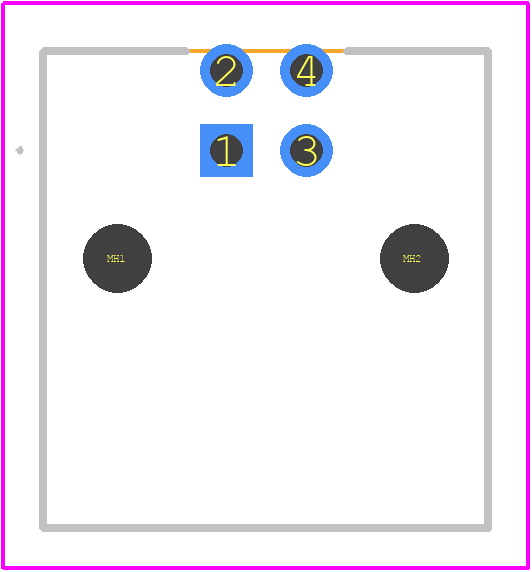DF51-4DP-2DS(20) footprint, schematic symbol and 3D model by Hirose