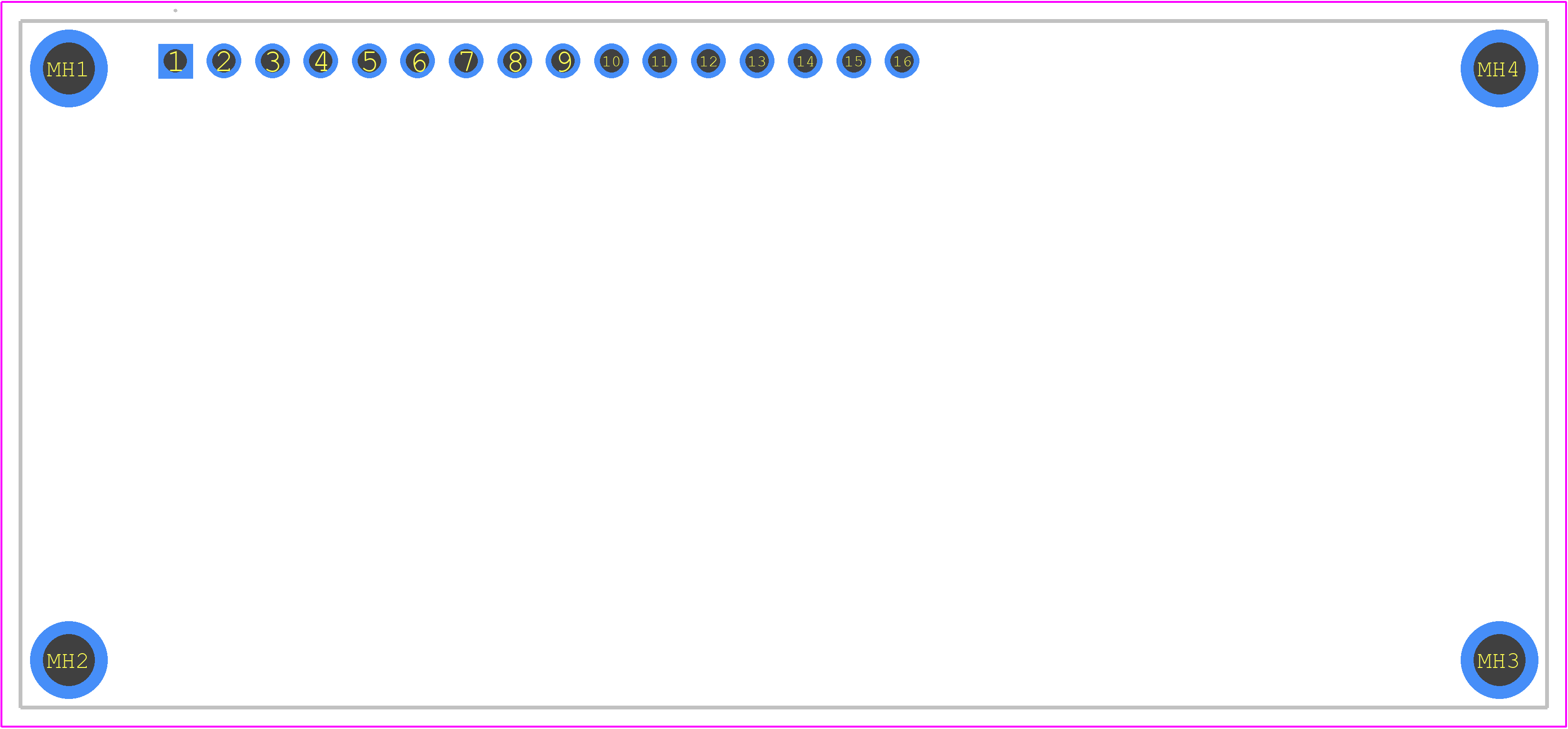 LCD1602(3.3VBLUEBACKLIGHT) footprint, schematic symbol and 3D model by 1BitSquared