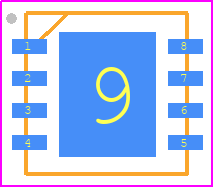 MX25L1606EZUI-12G-TR footprint, schematic symbol and 3D model by Macronix