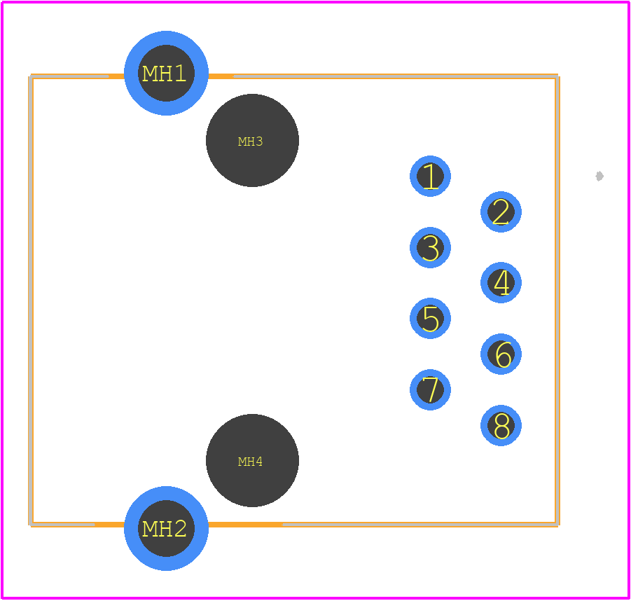RJ45-8Z4 footprint, schematic symbol and 3D model by TE Connectivity