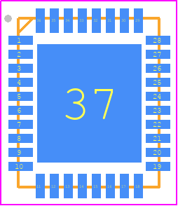 TMC2130-LA-T footprint, schematic symbol and 3D model by Analog Devices