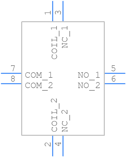 SRE-12VDC-SL-2C footprint, schematic symbol and 3D model by Songle Relay
