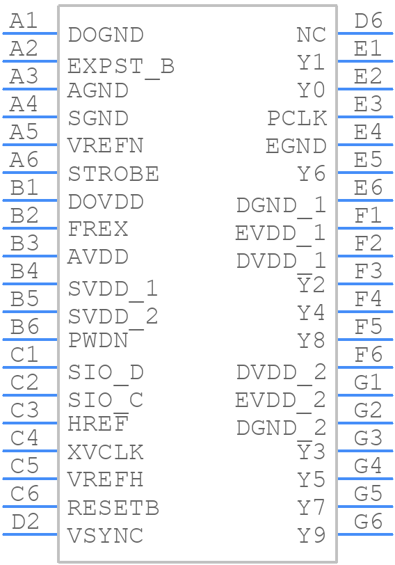 OV2640-VL9A footprint, schematic symbol and 3D model by OmniVision ...