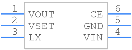 XC9276B125MR-G footprint, schematic symbol and 3D model by Torex