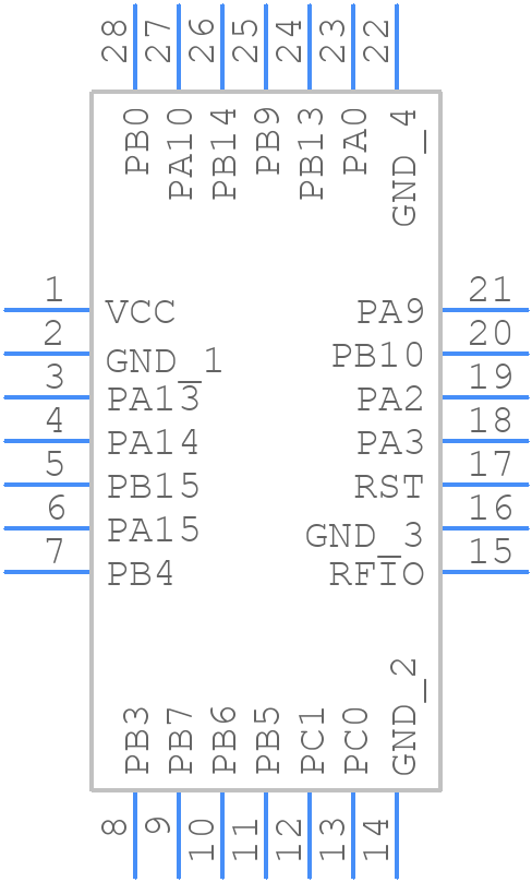 LoRa-E5 footprint, schematic symbol and 3D model by Seeed Studio