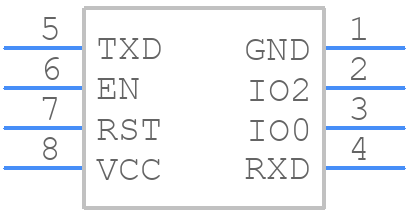 ESP-01 footprint, schematic symbol and 3D model by Ai-Thinker