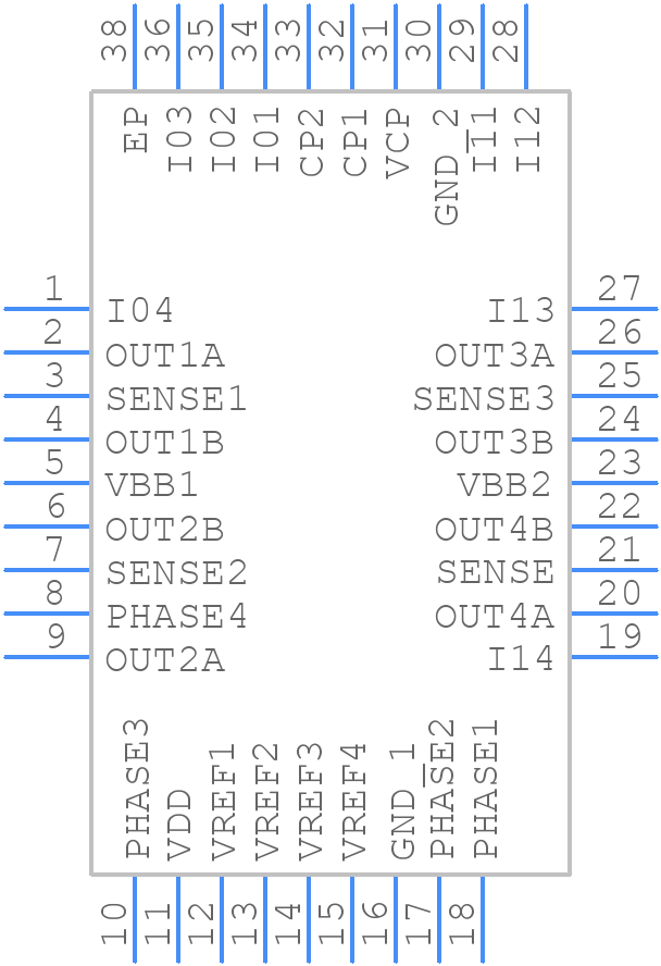 A3988SEVTR-1-T footprint, schematic symbol and 3D model by Allegro ...