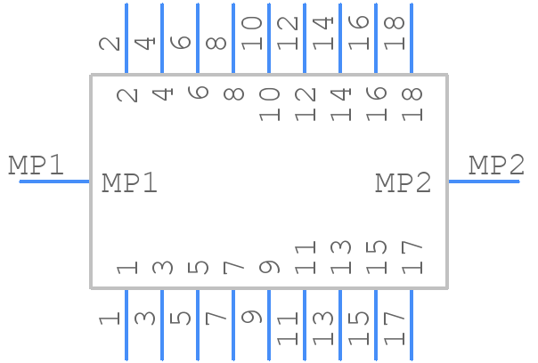 XF2J-1824-12A-R100 footprint, schematic symbol and 3D model by OMRON ...