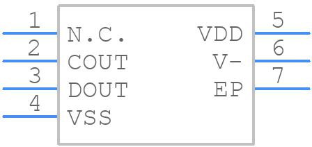 NB7142GK101AAE4 footprint, schematic symbol and 3D model by Nisshinbo