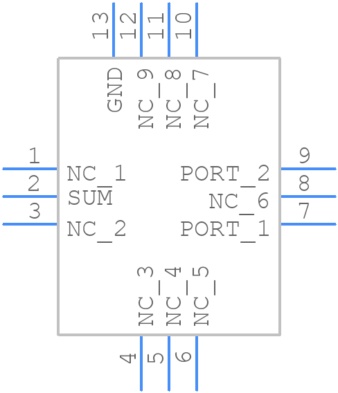 GP2S1A+ footprint, schematic symbol and 3D model by Mini-Circuits
