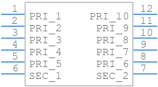 GA3459-BL footprint, schematic symbol and 3D model by COILCRAFT